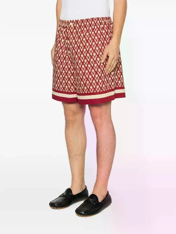 Valentino Garavani All-over V-print Bermuda Shorts