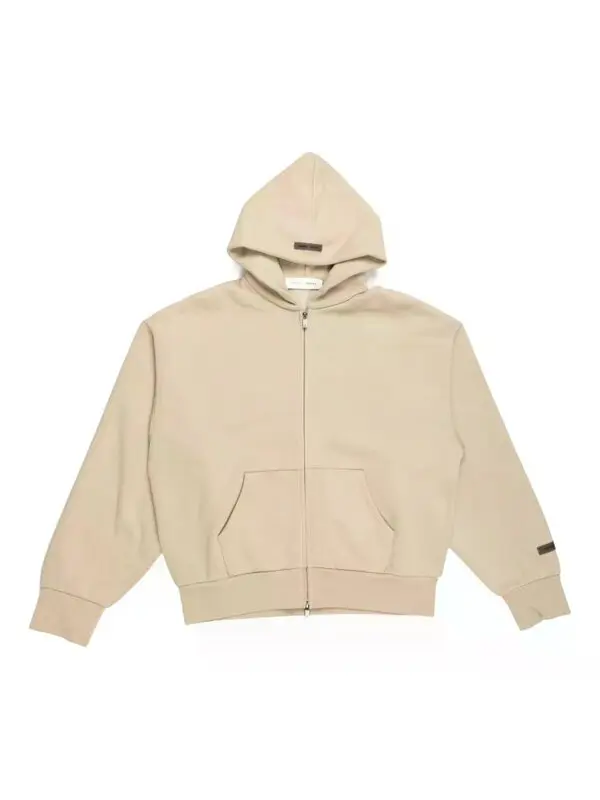 Fear Of God Zip-up Fleece Hoodie - Neutrals