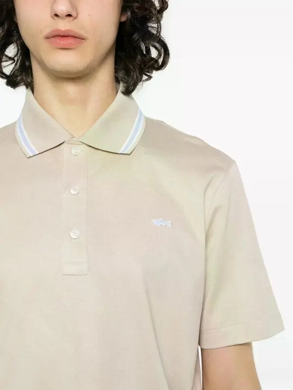 Paul & Shark Logo-patch Piqué Polo Shirt