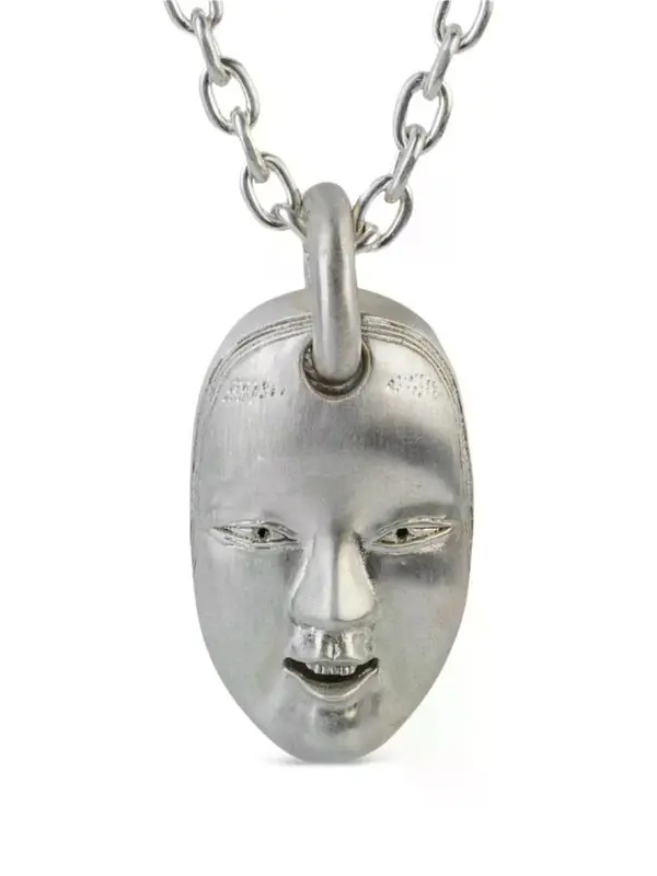 PARTS OF FOUR X Dualflow Mask Pendant Chain Necklace - Silver