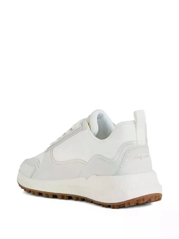 Geox Biela Panelled Lace-up Sneakers