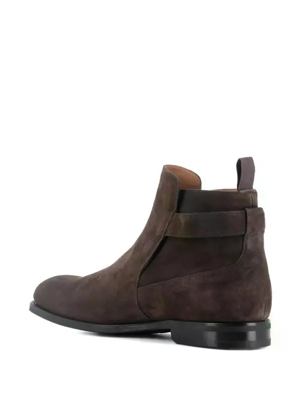 Church's Buckled Suede Ankle Boots - Brown