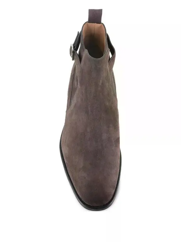 Church's Buckled Suede Ankle Boots - Brown