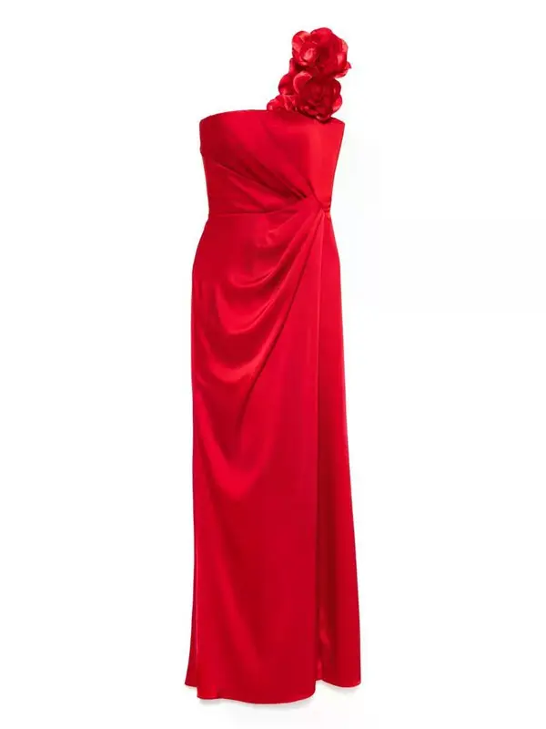SILK LOVE & LACE Sara Dress - Red
