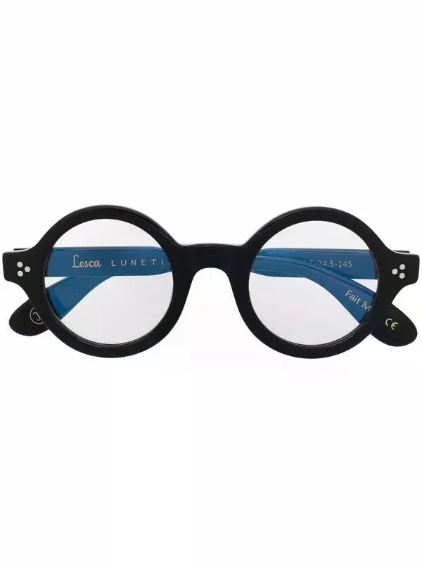 LESCA Saga Round Frame Eyeglasses