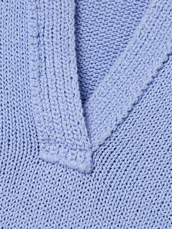 Proenza Schouler Reeve Cotton-blend Polo Sweater