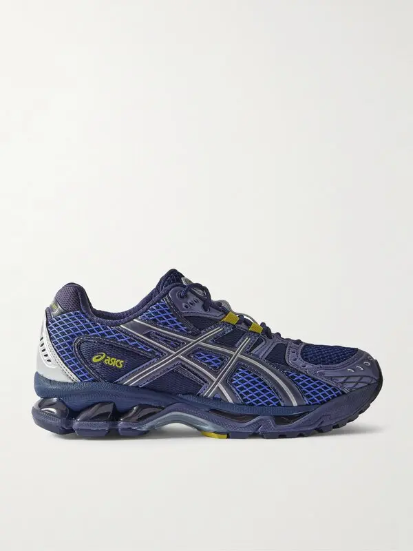 Asics Gel-nimbus 10.1 Metallic Rubber-trimmed Mesh Sneakers - Blue