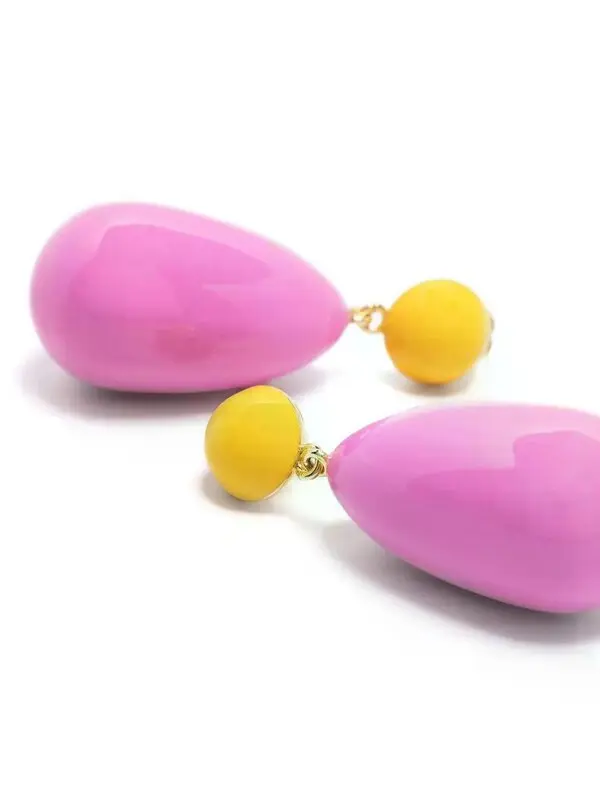 ESHVI Drop Design Earrings - Pink