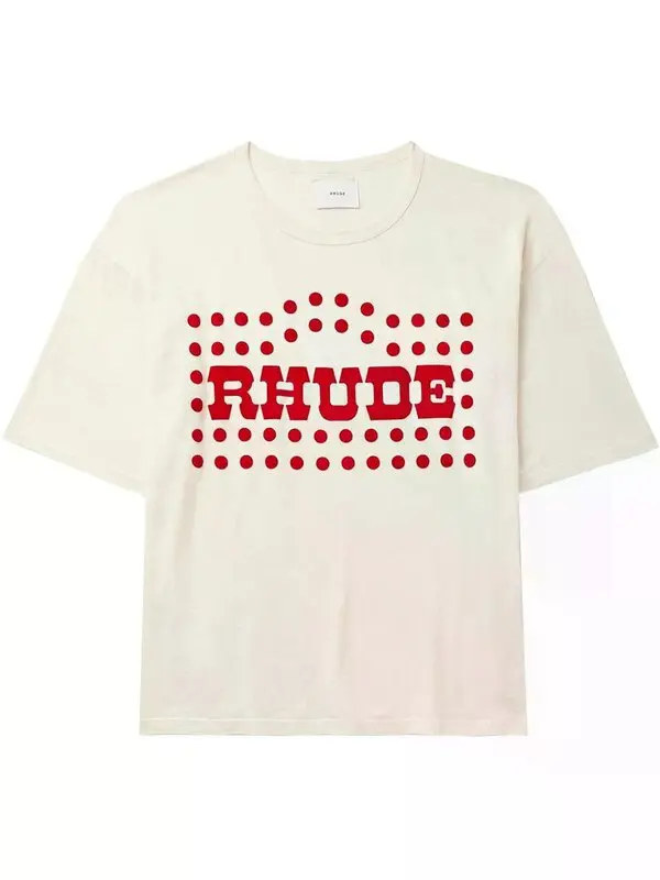 Rhude Flocked Burnout T-shirt