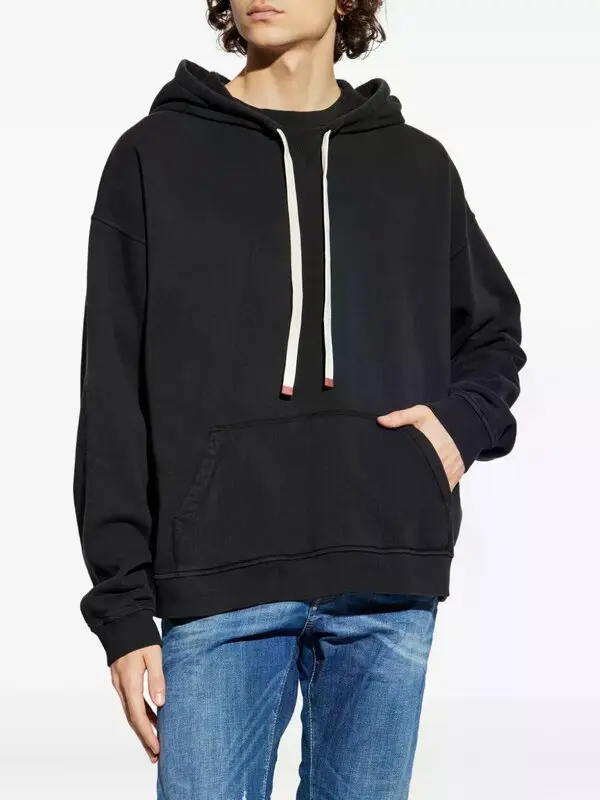 Dsquared2 Kangaroo-pocket Drawstring Hoodie - Black