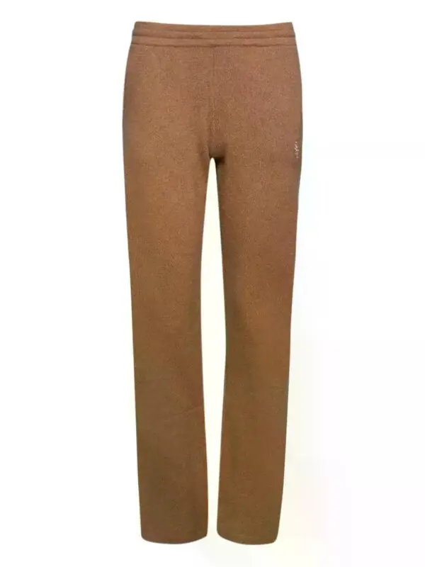 Sporty & Rich Camel Cashmere Elasticated Waist Trousers