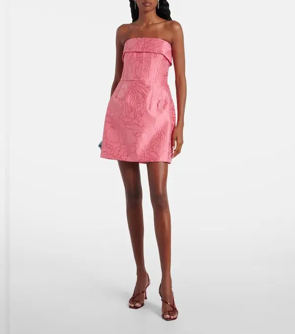 Rebecca Vallance Petra Strapless Satin Mini Dress