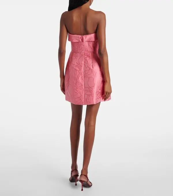 Rebecca Vallance Petra Strapless Satin Mini Dress