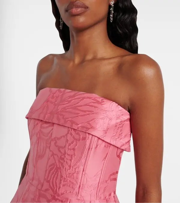 Rebecca Vallance Petra Strapless Satin Mini Dress