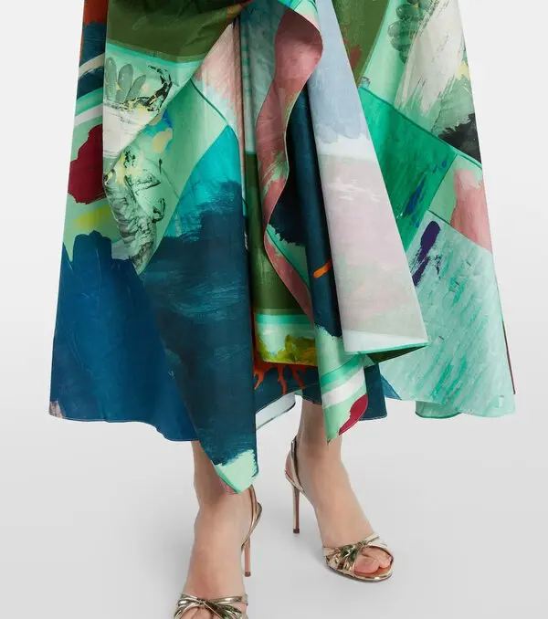ROKSANDA Nura Bow-detail Cotton Cocktail Dress