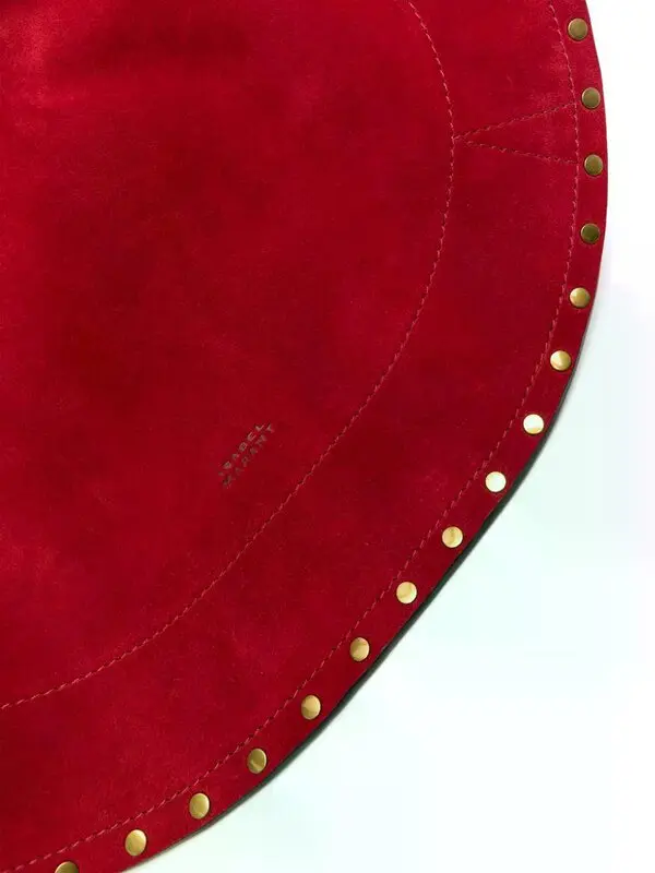 Isabel Marant Étoile Oskan Suede Calfskin Leather Shoulder Bag