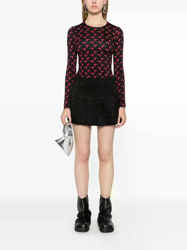 MARINE SERRE Moon Print Long Sleeve T-shirt