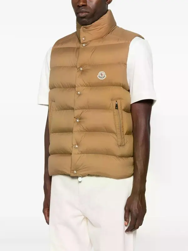 Moncler Quilted Gilet - Neutrals