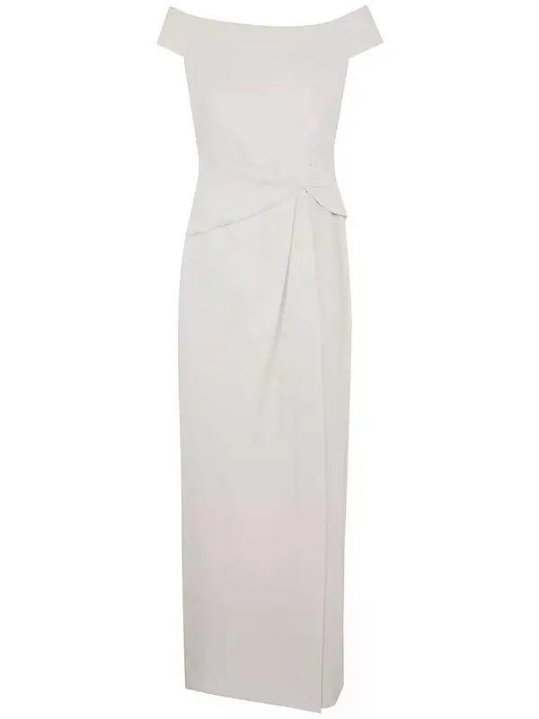 Ralph Lauren Off-shoulder Crepe Gown - Neutrals