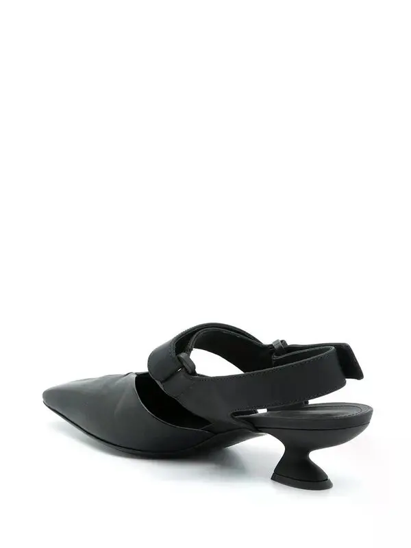 FERRAGAMO Square-toe Slingback Pumps