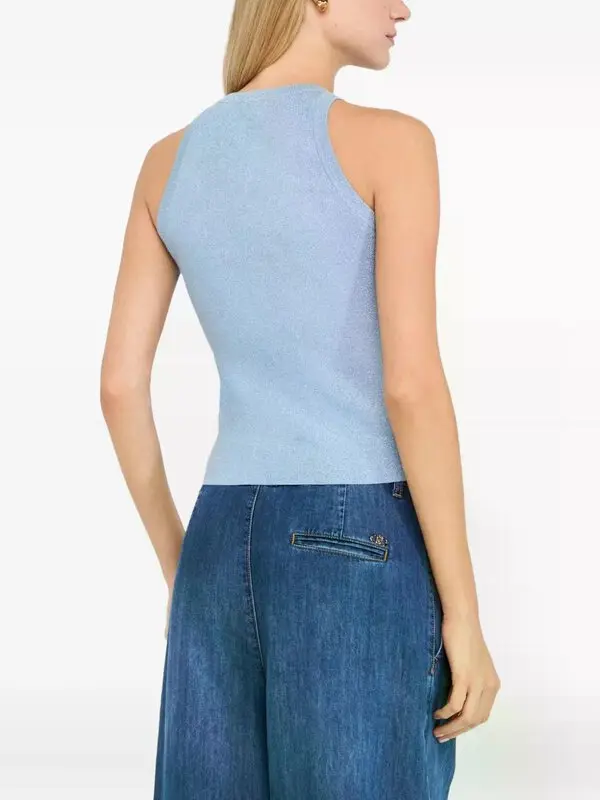 Liu Jo Ribbed Texture Logo Top