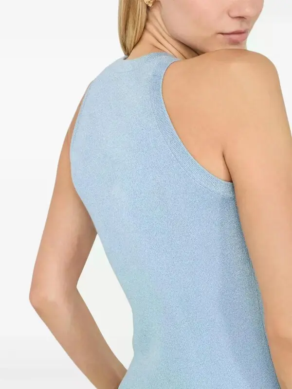 Liu Jo Ribbed Texture Logo Top