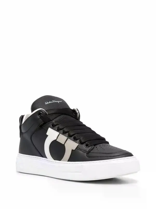 FERRAGAMO Gancini Print Low-top Sneakers