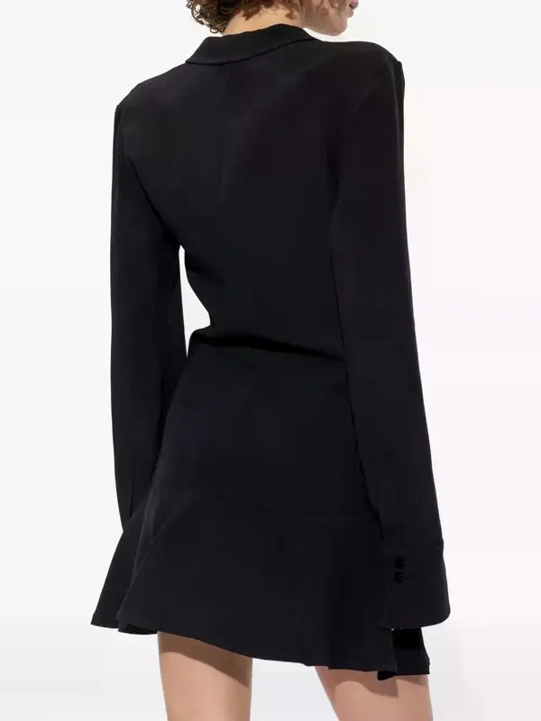Attico Gathered Detail Collared Dress