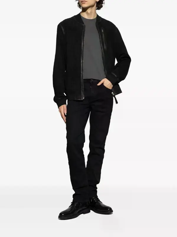 ALLSAINTS Suede Bomber Jacket