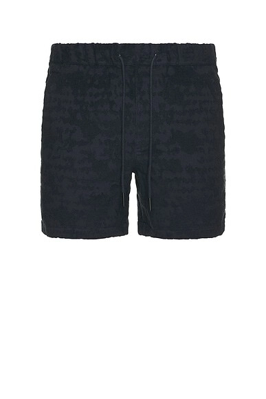 Oas Night Lagoon Terry Shorts - Blue