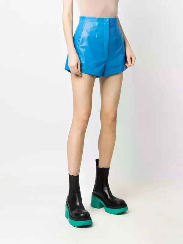 FERRAGAMO Polished Finish High-waisted Shorts