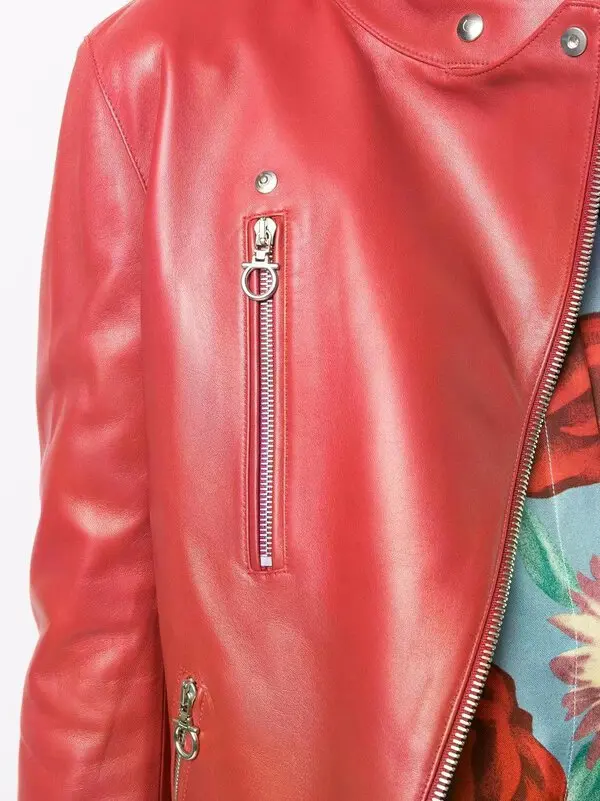 FERRAGAMO High-neck Leather Jacket