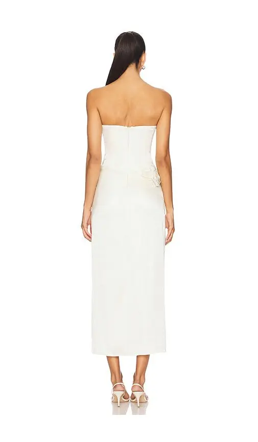 Lpa Ilaria Corset Midi Dress - Ivory