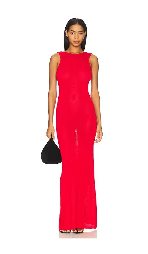 RUNAWAY THE LABEL Adriana Maxi Dress - Red