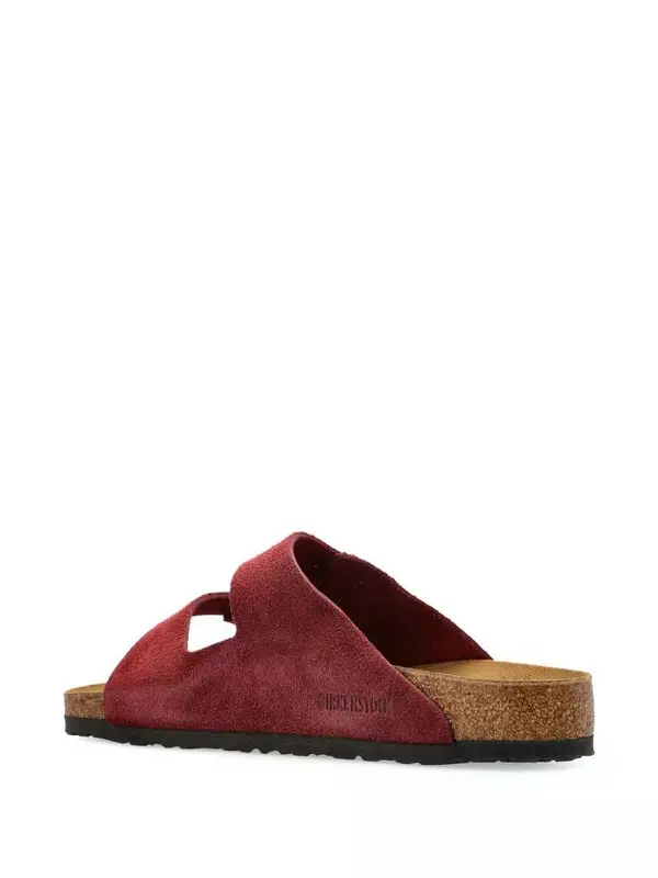 BIRKENSTOCK Arizona Double-buckle Suede Sandals - Red