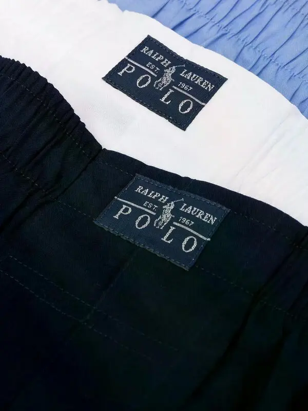Polo Ralph Lauren Logo Patch Cotton Boxers - Blue