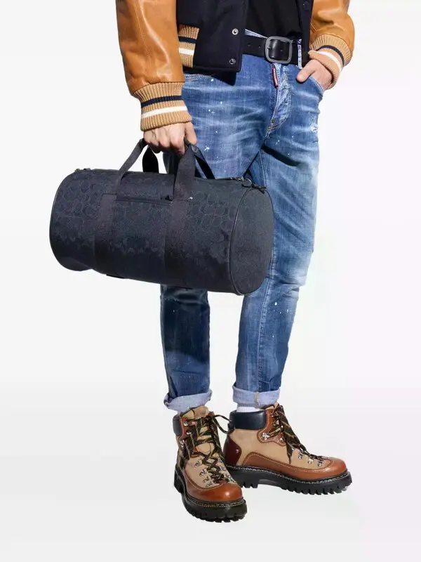 COACH Theo Monogram Duffle Bag - Blue