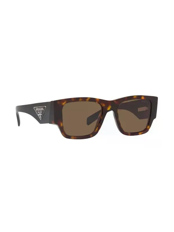 Prada Tortoiseshell-effect Square Sunglasses - Brown