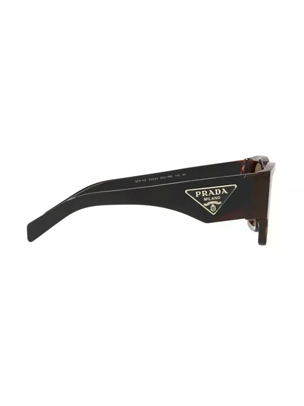 Prada Tortoiseshell-effect Square Sunglasses - Brown