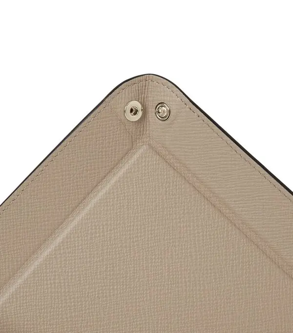 Smythson Small Panama Leather Rectangular Trinket Tray