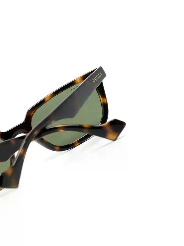 Gucci Rectangle-frame Sunglasses - Brown