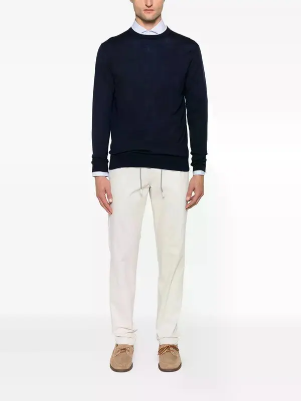 Eleventy Round Neck Sweater - Blue