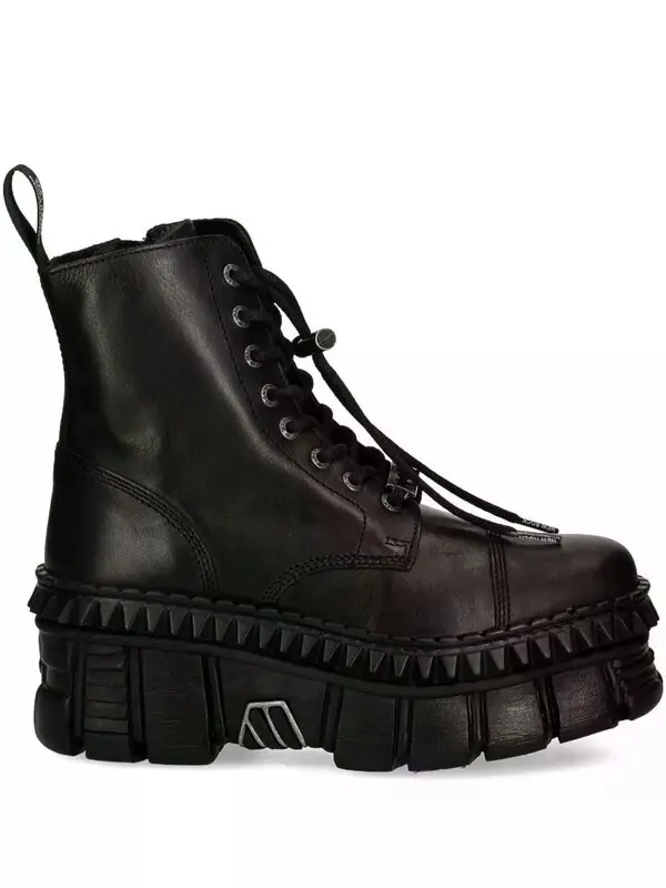 NEW ROCK Lace-up Platform Boots