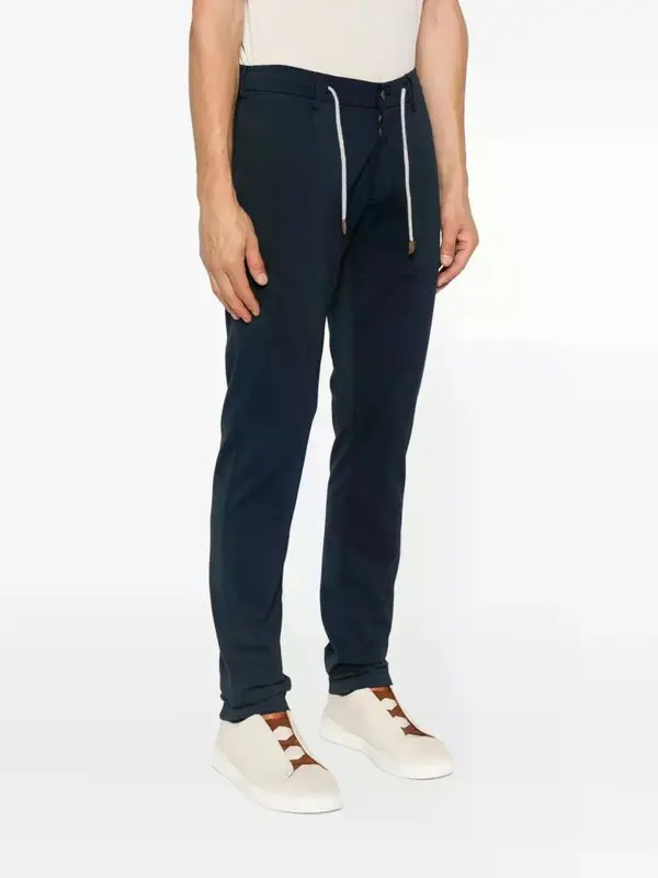 Eleventy Drawstring Trousers - Blue