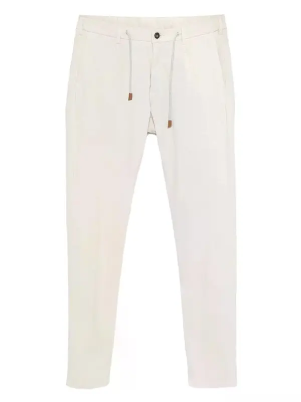 Eleventy Drawstring Waist Trousers - Neutrals