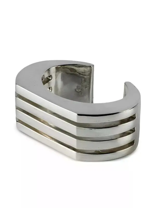 PARTS OF FOUR Sterling Crescent Plane Bracelet - Silver