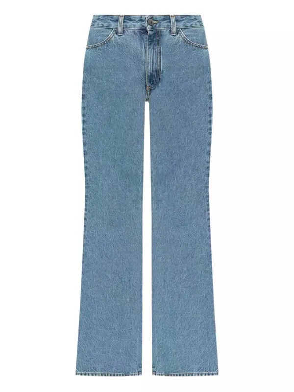 Attico Flared High-waist Jeans - Blue