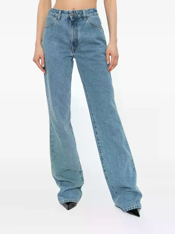 Attico Flared High-waist Jeans