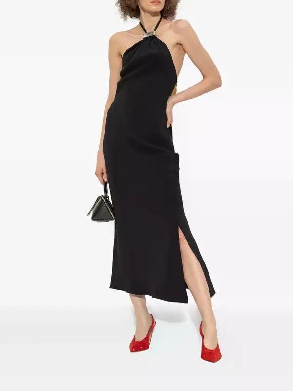 Attico 95mm Viper Crystal-embellished Slingback Pumps