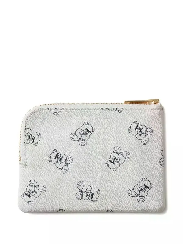 Undercover Teddy-print Zip-around Purse - White